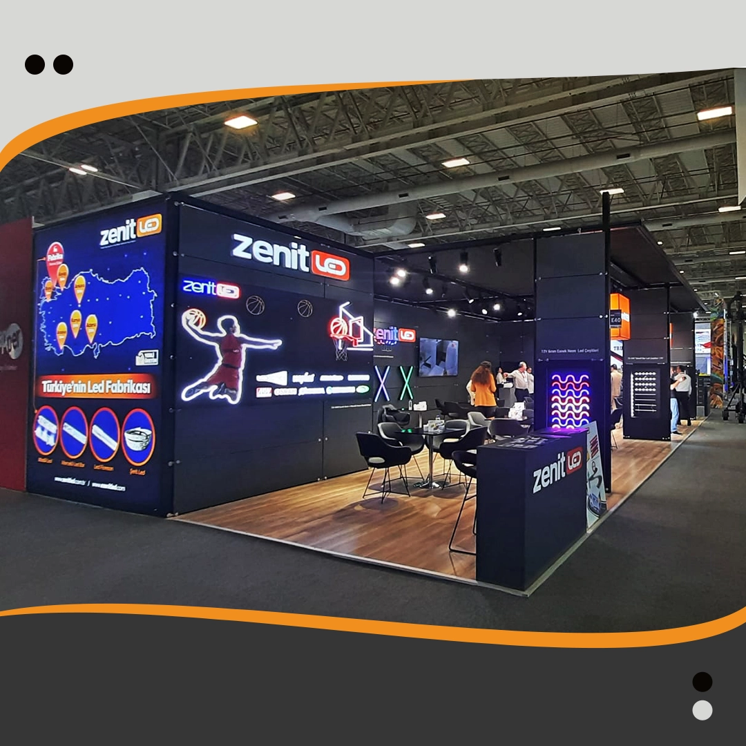Zenit LED Fuar Standı | Parlak ve Çekici Tasarımlar